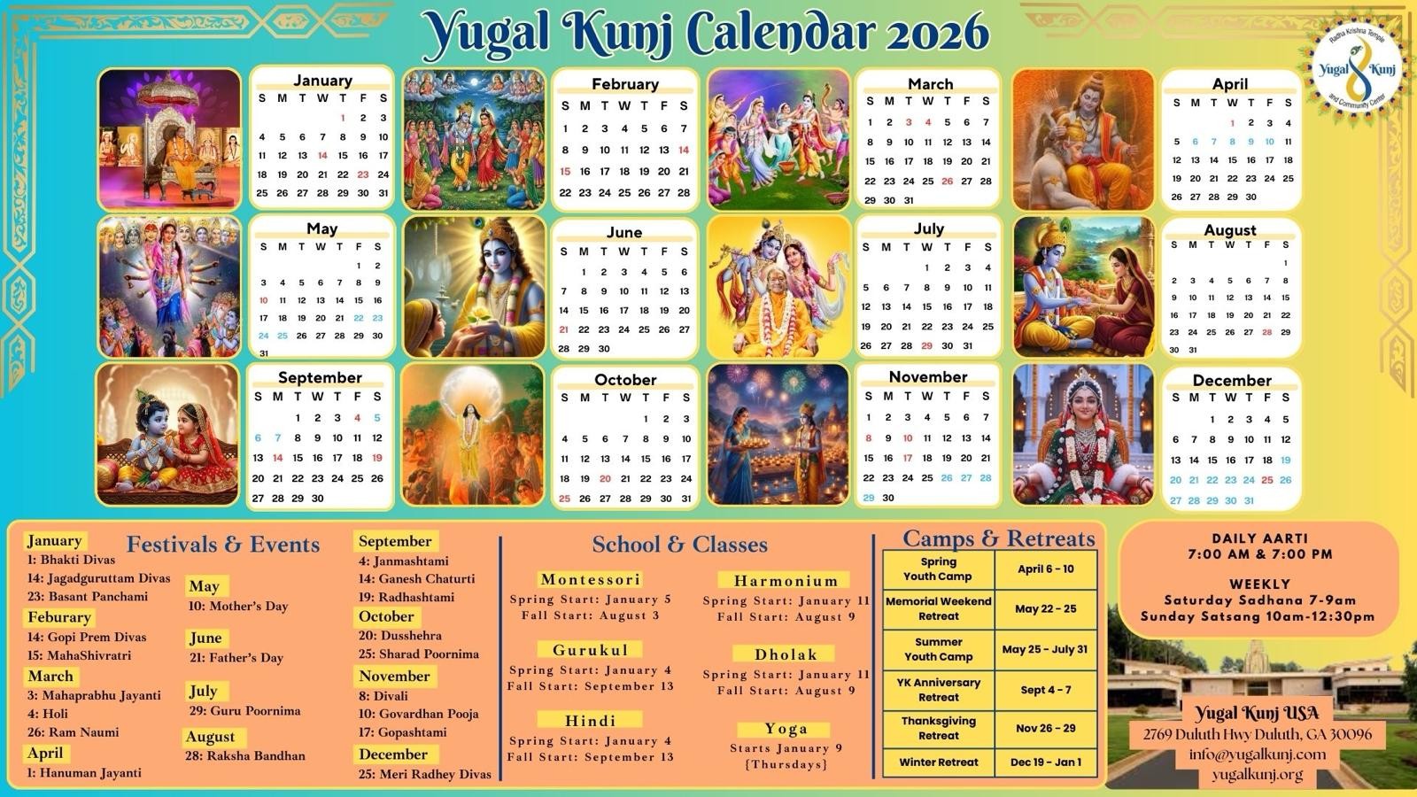 Yugal Kunj – Radha Krishna Temple and Community Center | Home
